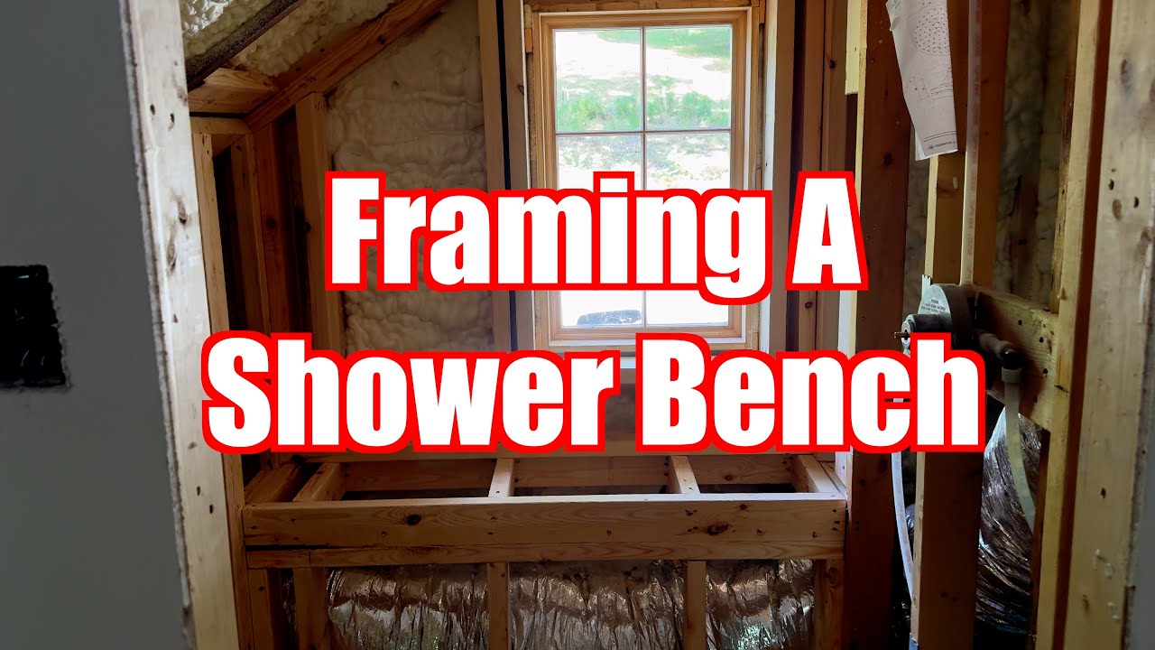 How To Frame A Shower Bench - YouTube