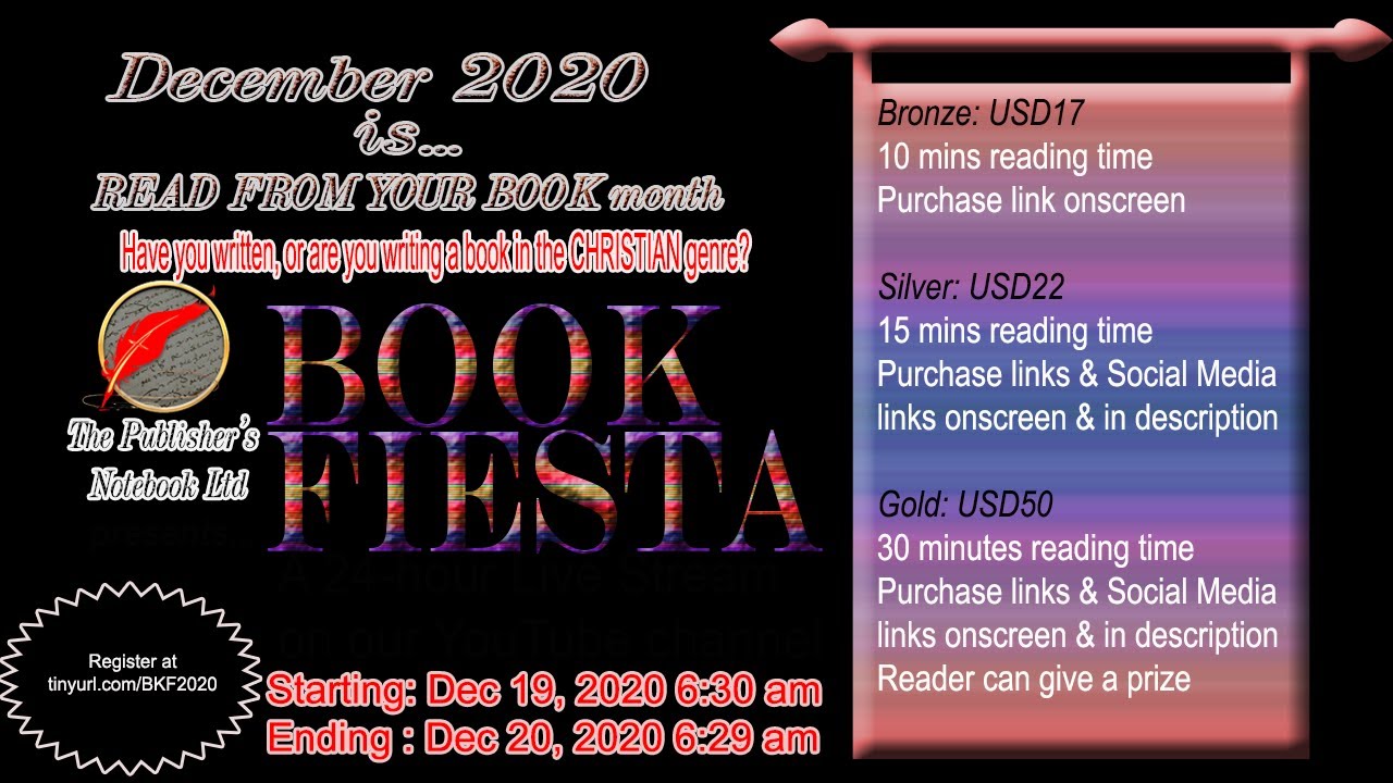 BOOK FIESTA 2020 #ReadFromYourBook #December2020 - YouTube