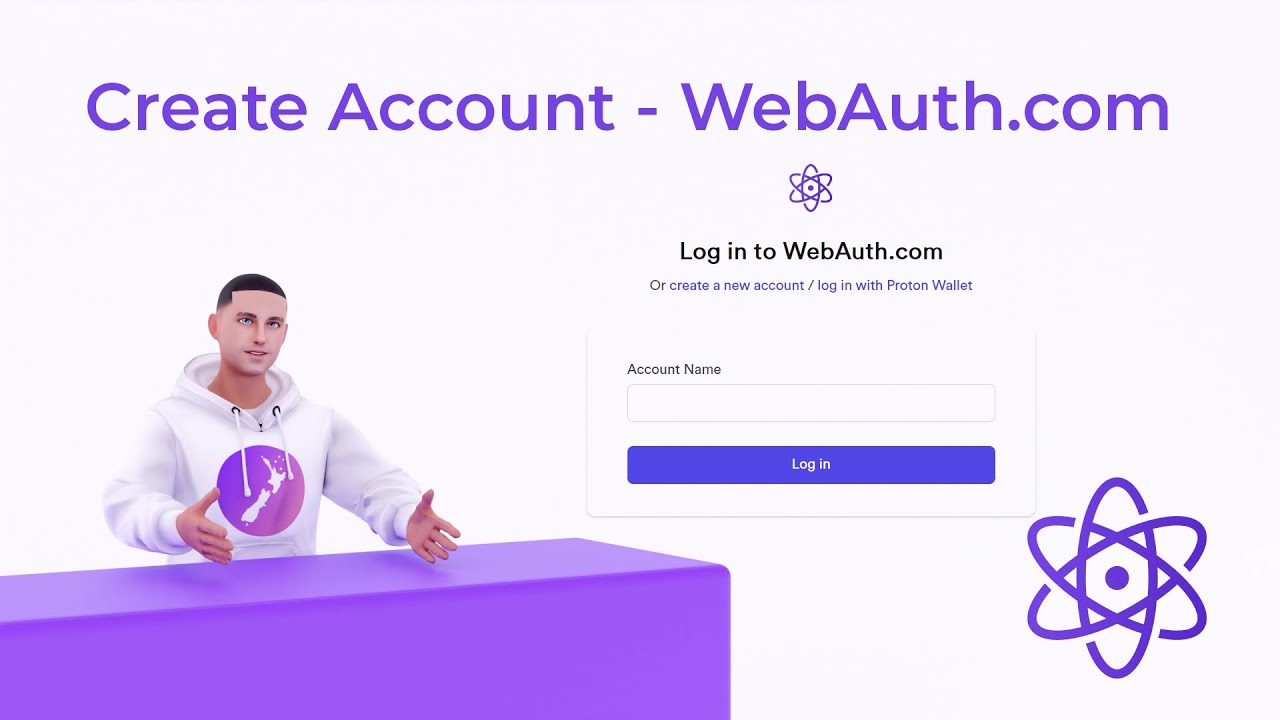 How to setup WebAuth.com - Create New Proton XPR Account - YouTube