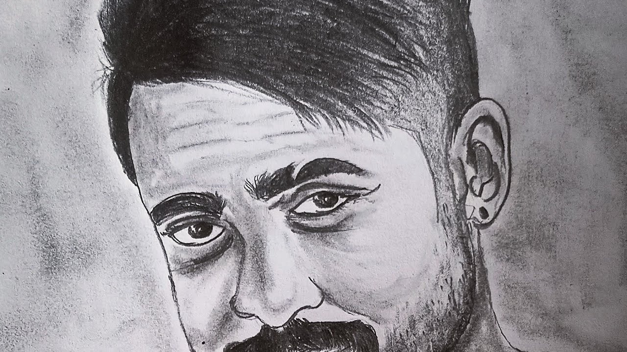 sketch of Surya#raju bhai#simple drawing - YouTube