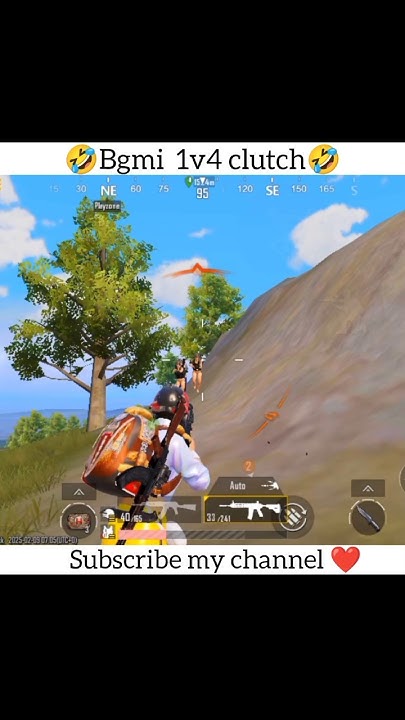 #bgmi 1v4 clutch #shorts - YouTube