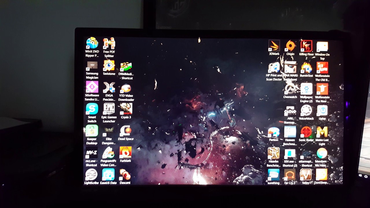 steam wall paper engine side by side comparison 4k and 1080p - YouTube