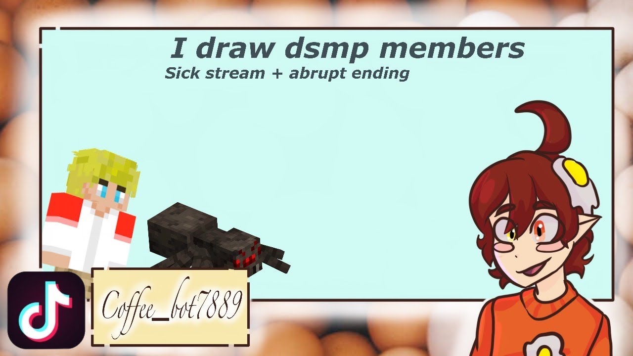 I draw dsmp members | Tiktok live - YouTube
