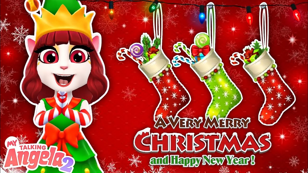 My Talking Angela 2 / New Christmas Update Gameplay 🎄☃️/ Exiting Gifts ...