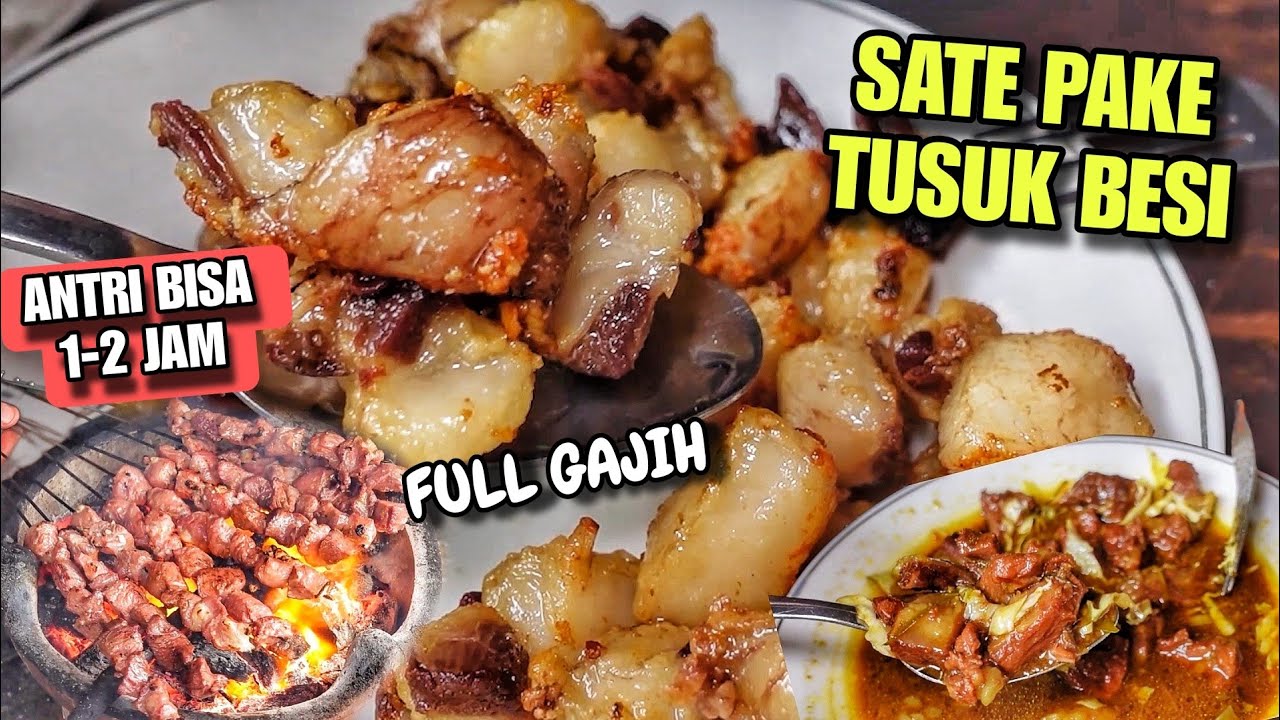 ANTRI NYA GA BERHENTI2 BISA 1-2 JAM !! SATE KLATAK & KRENYOS KHAS NYA ...