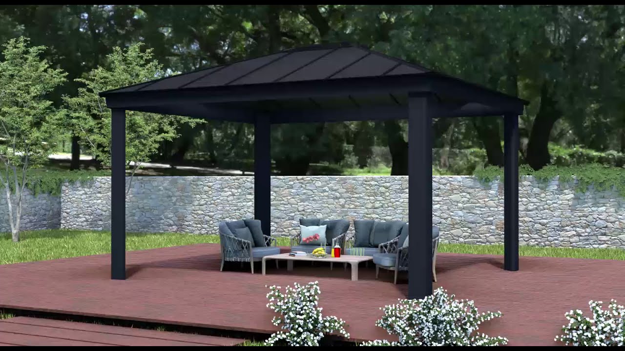 Palram Aluminium Pavillon Dallas 4300 Aufbauvideo Anleitung ...