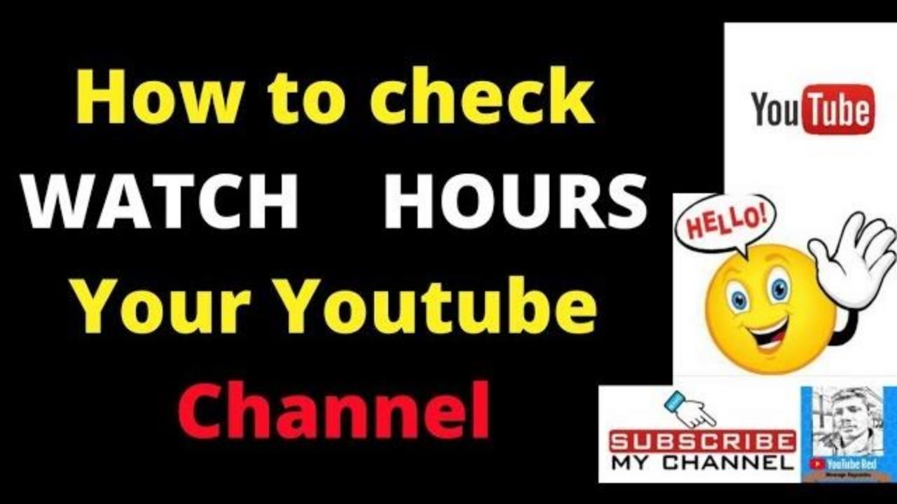 How to check WATCH HOURS your youtube channel - YouTube