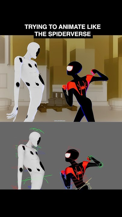 Trying to animate like the Spiderverse... #animation #funny - YouTube
