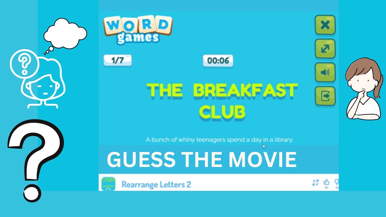 GUESS MOVIES GAME | WORD GAME | REARRANGING LETTER 2 | - YouTube