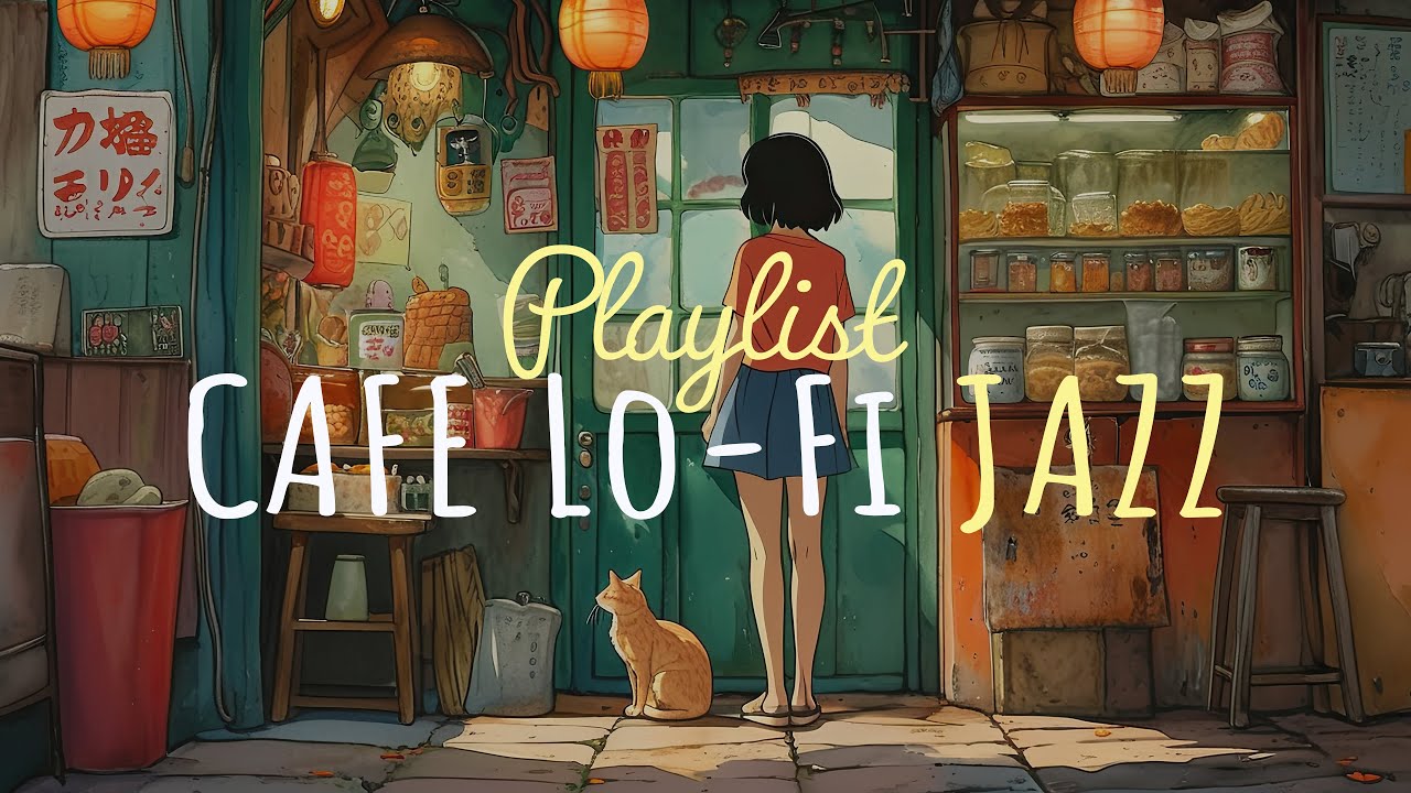 🎶Cat Cafe Serenity: Smooth Lofi Jazz for a Relaxing Timeㅣ☕️ Cafe Music ...
