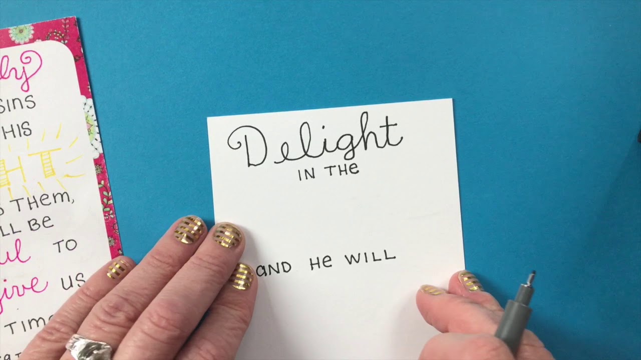 3 Simple Hand Lettering Styles for Scripture Writing - YouTube