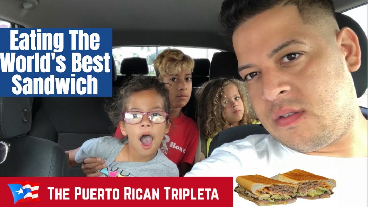 EATING THE WORLD'S BEST SANDWICH | THE PUERTO RICAN TRIPLETA IS AMAZING ...