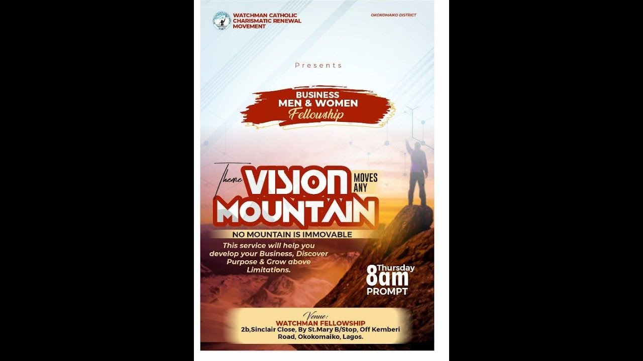 VISION MOVES ANY MOUNTIAN; PASTOR JULIUS NWEGWU - YouTube