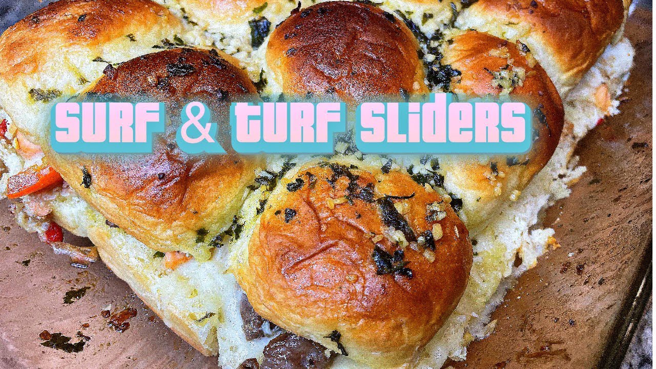 Surf & Turf Recipe | Easy Slider Recipe | Steak and cheese sliders ...
