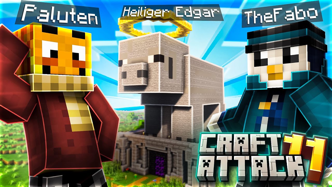 ICH BAUE EINE XXL EDGAR STATUE FÜR PALUTEN IN MINECRAFT - YouTube