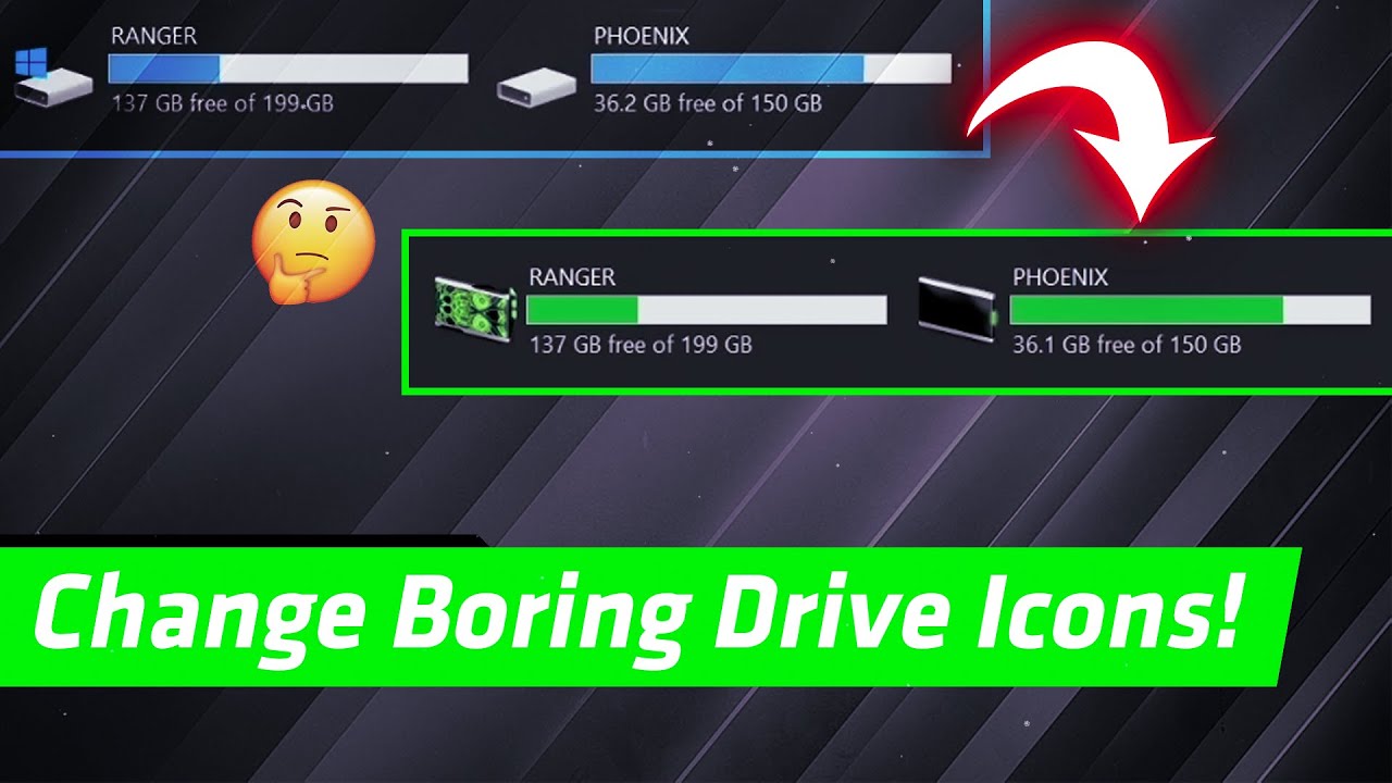 How to Change Drive Icon in Windows 10 & 11 🤔 || Customize Drive Icons ...