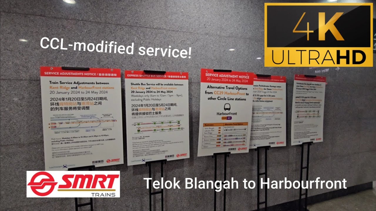 (Short ride) SMRT CCL-modified Alstom Metropolis C830 (836) ride from ...