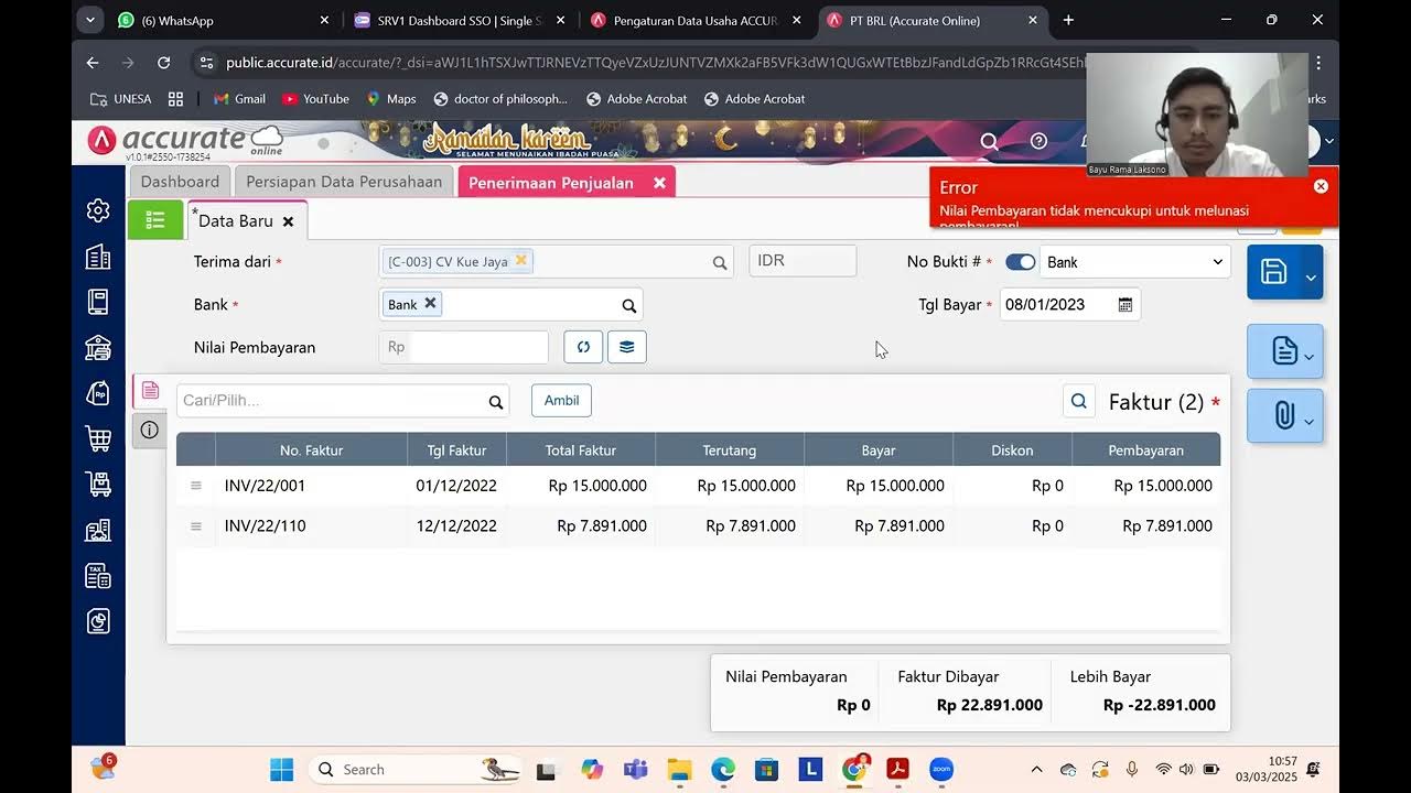 Tutorial Input Transaksi Perusahaan Dagang Accurate Online Part 1 - YouTube