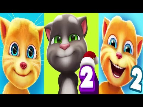 Talking Ginger vs Talking Ginger 2 vs My Talking Tom 2 New Update - Android GamePlay - YouTube