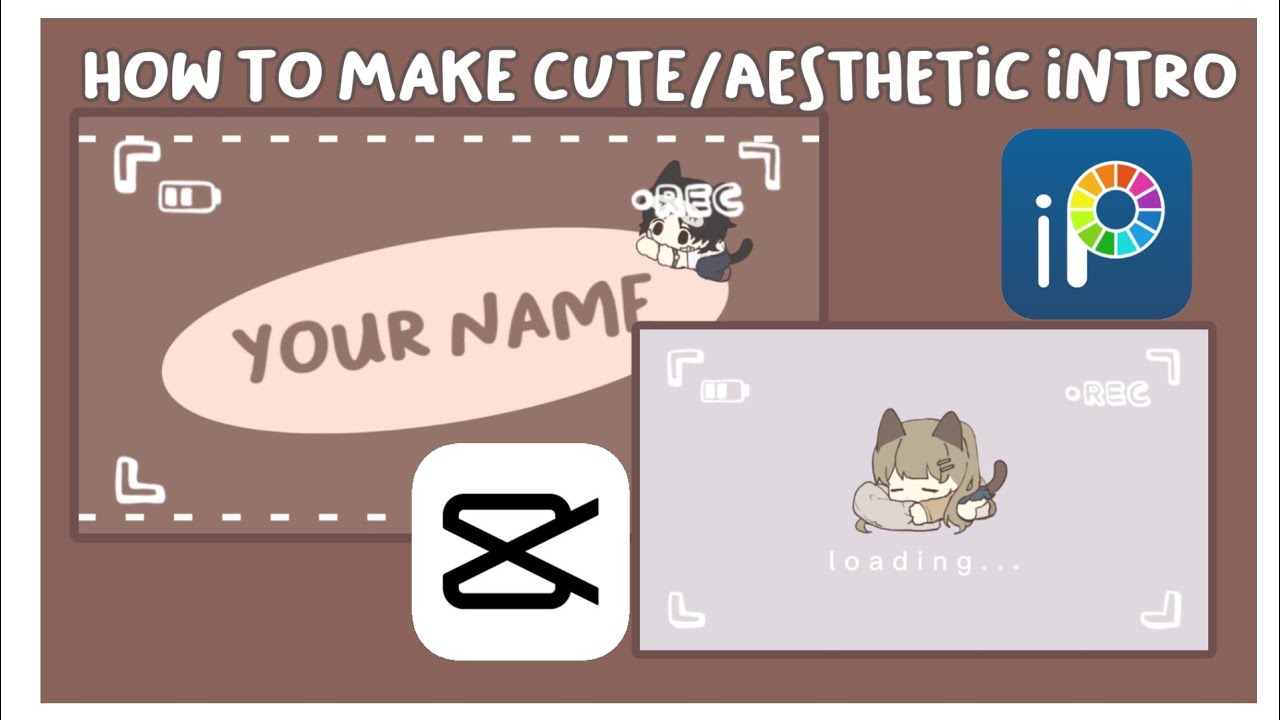 How to make cute/aesthetic intro | QueeN CaT - YouTube