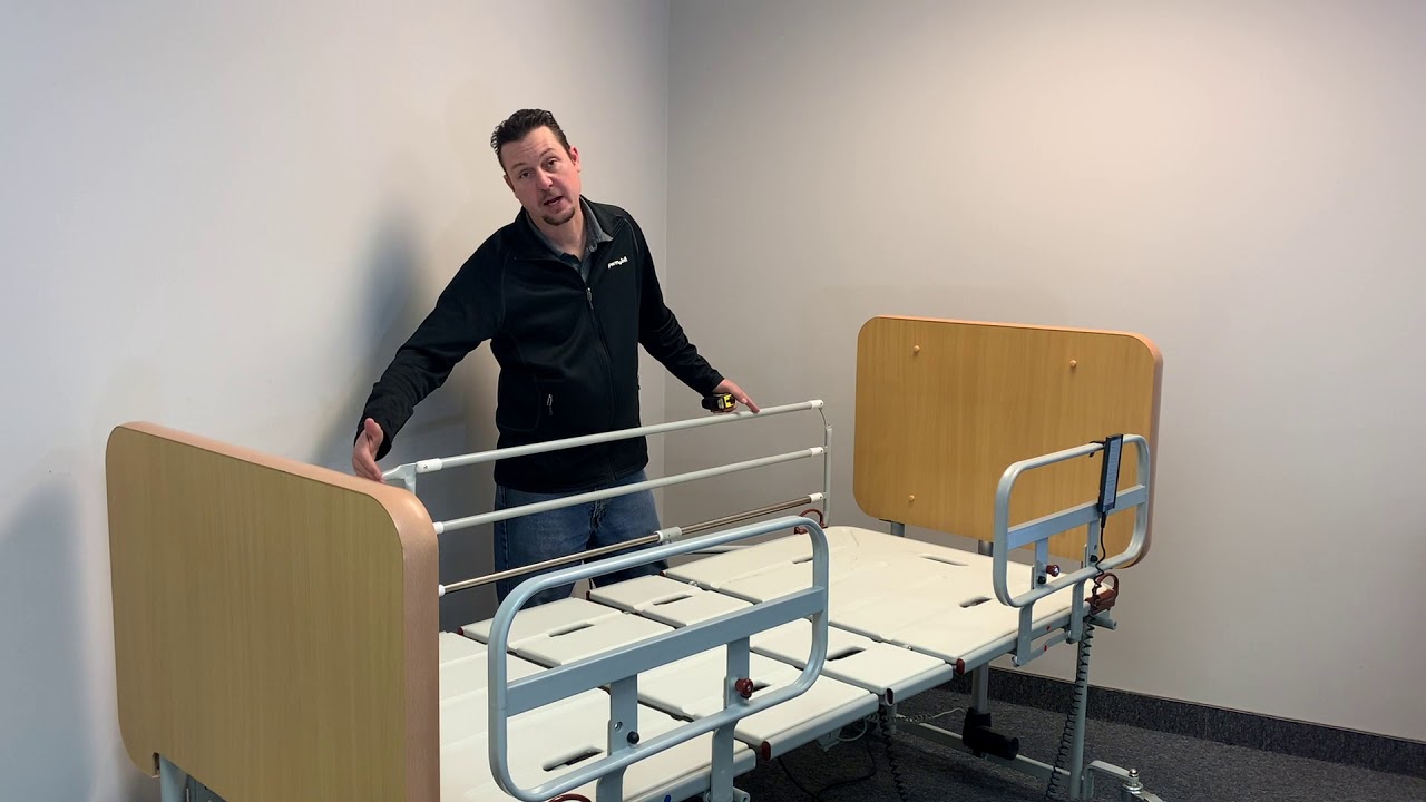 Halsa bed side rail measurements - YouTube