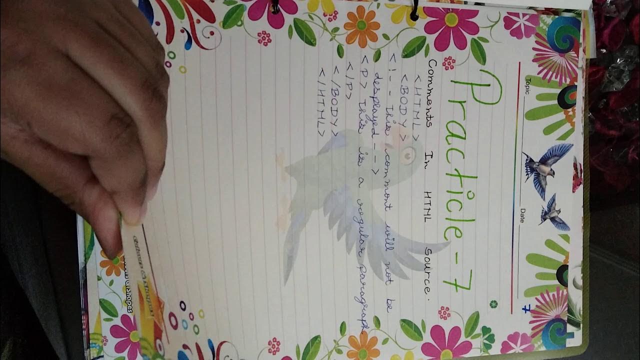 make a project file on html - YouTube