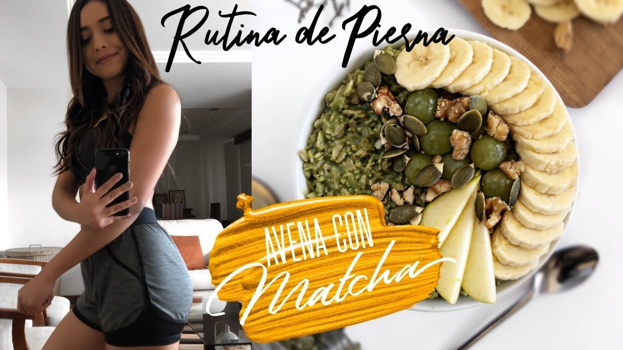 Comidas PRE/POST Entreno | Avena con Matcha + Smoothie de Açaí | RUTINA ...