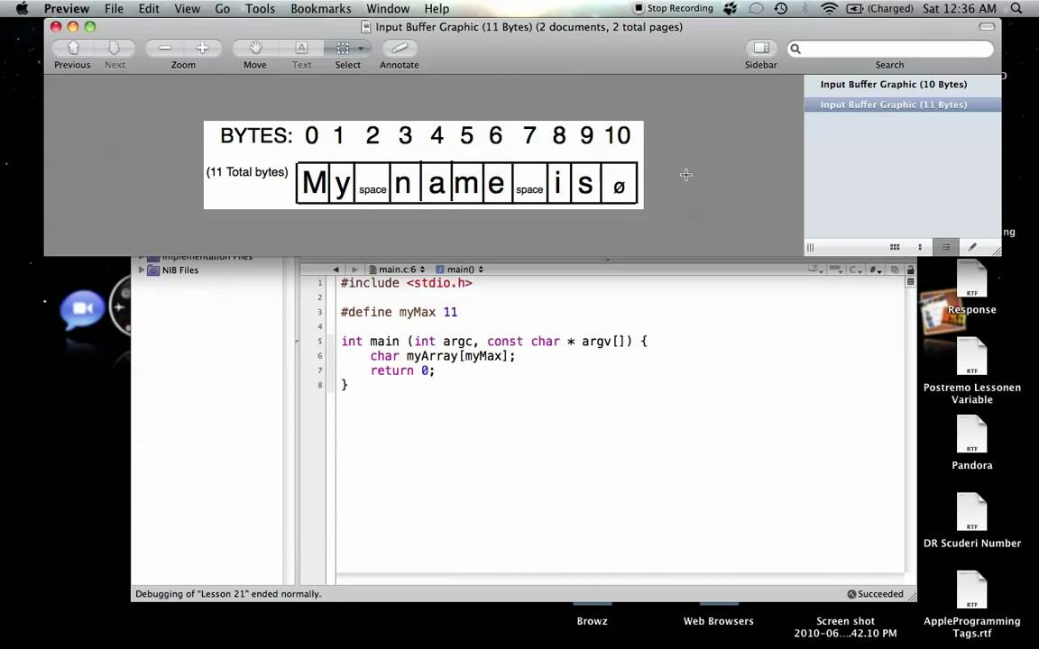 C Programming on the Mac L21 - Intro to fgets and text string details ...