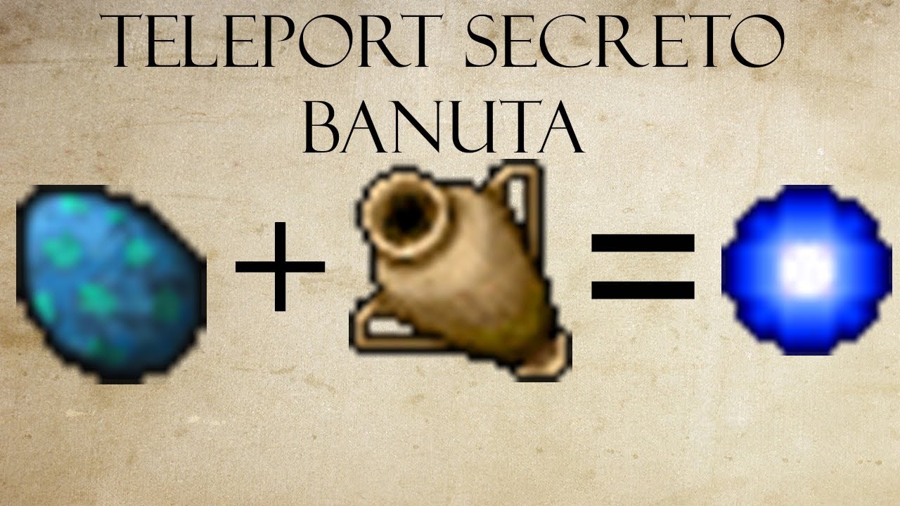 Tibia - Como desbloquear o teleporte para Banuta - YouTube