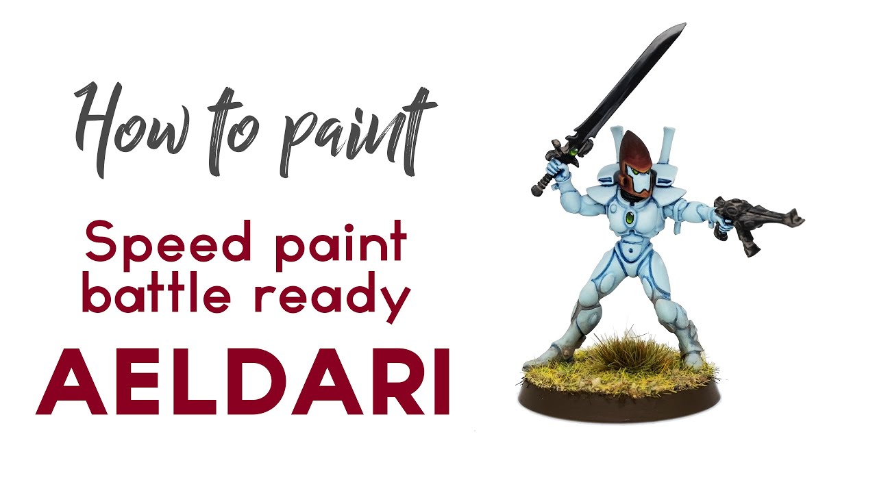 How to speed paint warhammer 40K Aeldari for gaming (Eldar) - YouTube