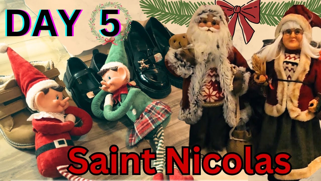 Elf on the shelf - Day 5 (Saint Nicolas filling the boots) - YouTube