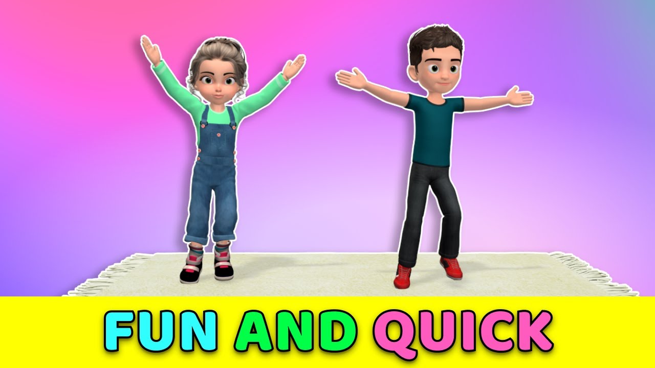 Fun and Quick Kids Workout (NO EQUIPMENT) - YouTube