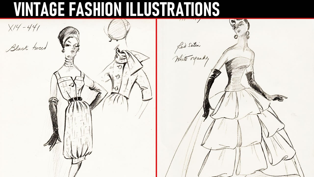 Fashion Throwback: Illustrations from Cardinal Fashion Studio & Andre ...