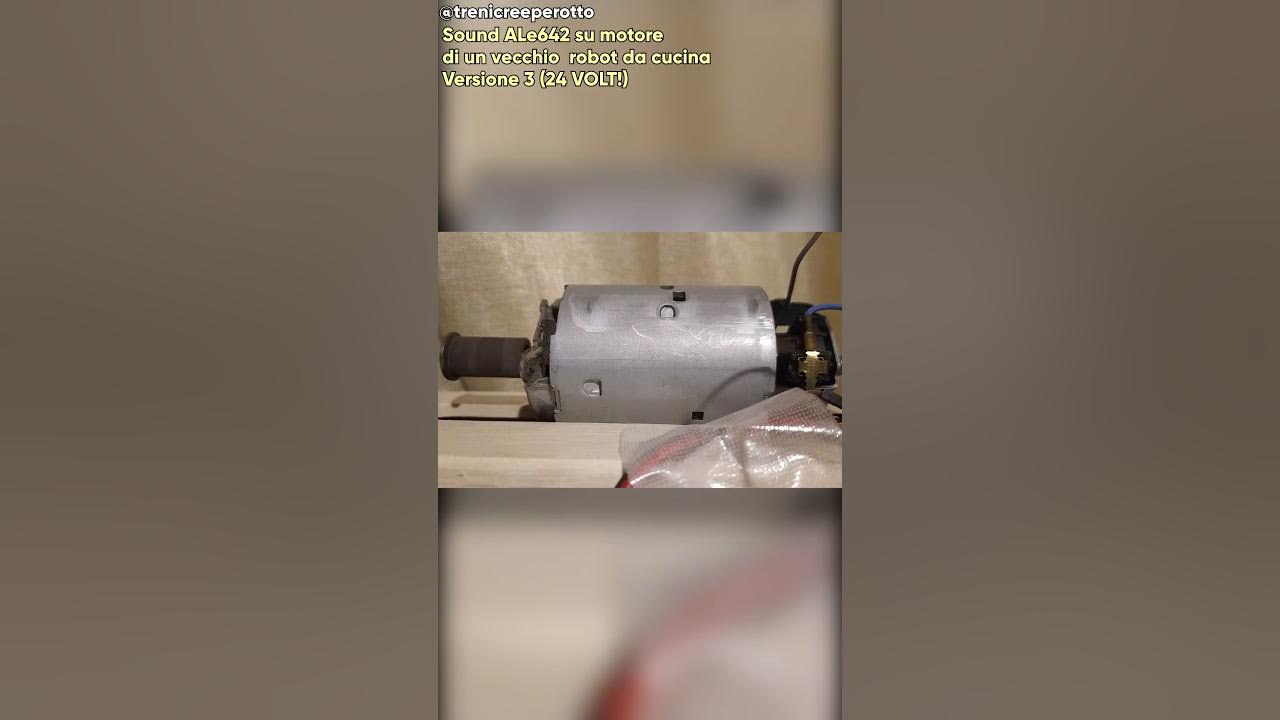 Sound chopper ALe642 su motore di un vecchio robot da cucina versione 3 (24 Volt!) Arduino # ...