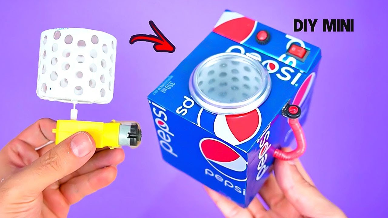 Amazing Miniature Washing Machine recycling with Soda Cans | DIY MINI - YouTube