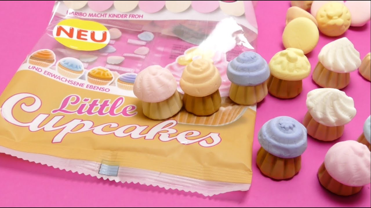 HARIBO - Little Cupcakes Caramel Cookie, Lemon Biscuit 🇩🇪 - YouTube