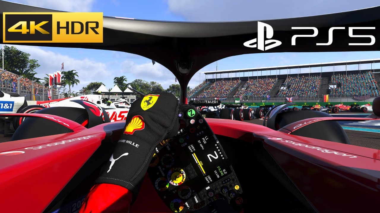 (PS5) F1 22 Cockpit View Cam Gameplay | Ultra High Realistic Graphics ...