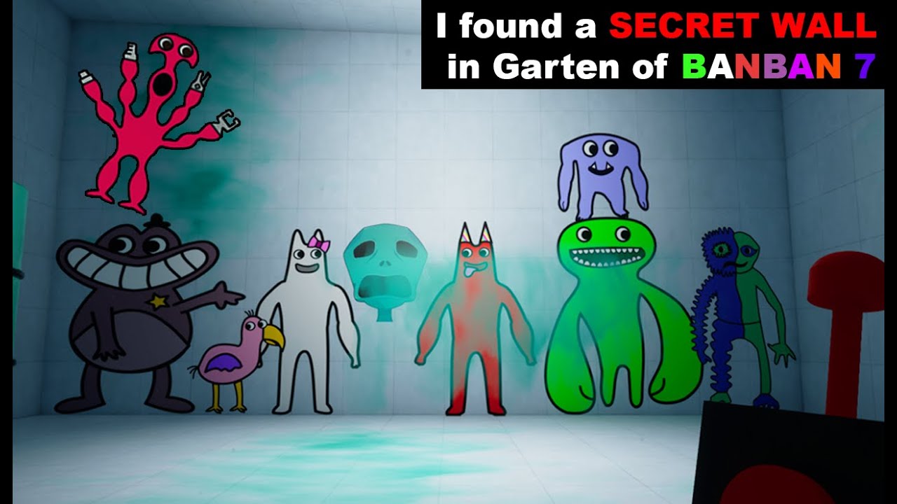 Syringeon showed me the SECRET WALL in Garten of BanBan 7. All Walls ...