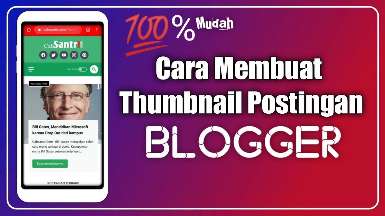 Cara Membuat Thumbnail Blog Keren Sesuai SEO - YouTube