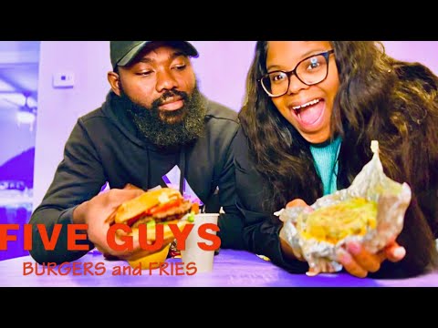 EAT FIVE GUYS 🍔 WITH US AND TALK ABOUT GOALS FOR 2024 - YouTube