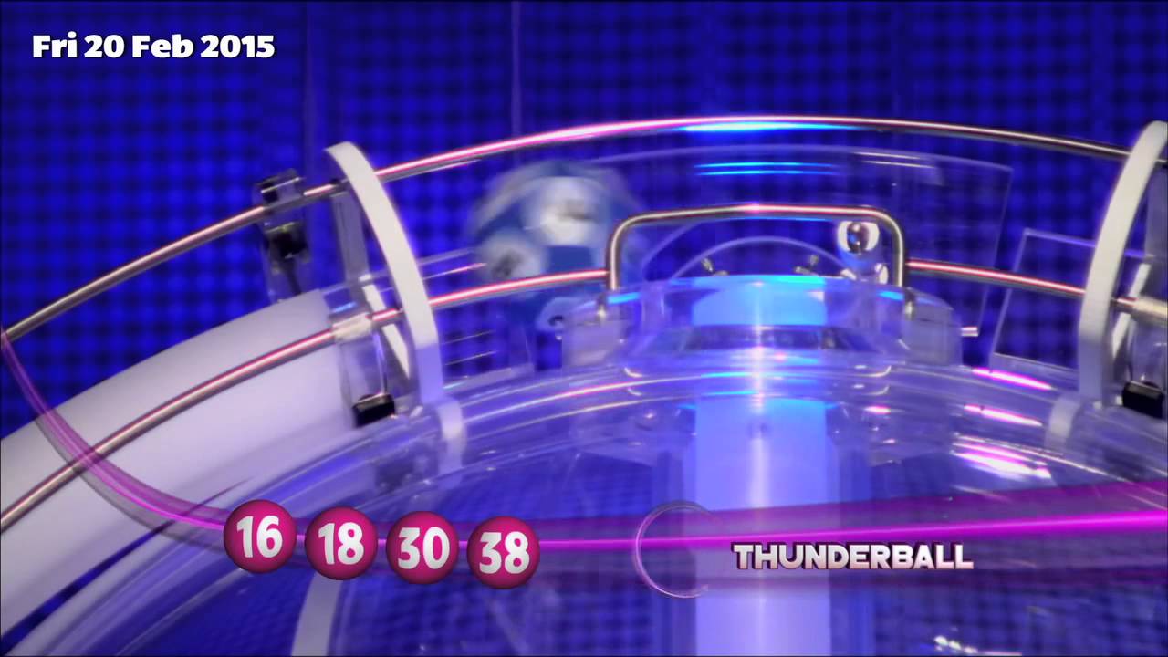 The National Lottery 'Thunderball' draw results from Friday 20th ...