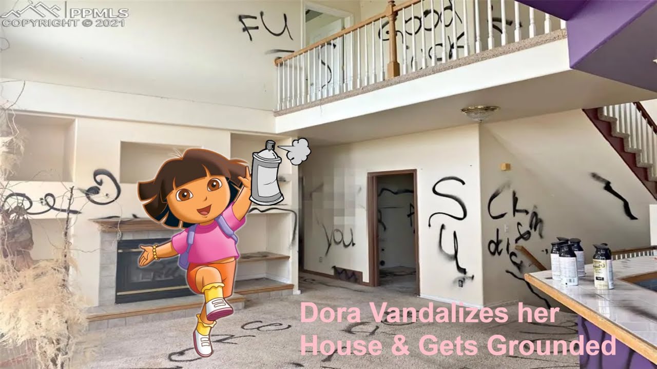 Dora Vandalizes Her House & Gets Grounded - YouTube