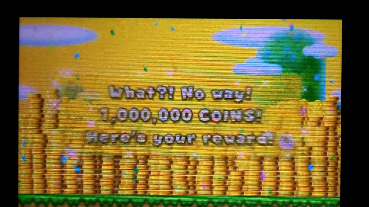 New Super Mario Bros 2: 1 Million Coin Reward Cutscene - YouTube