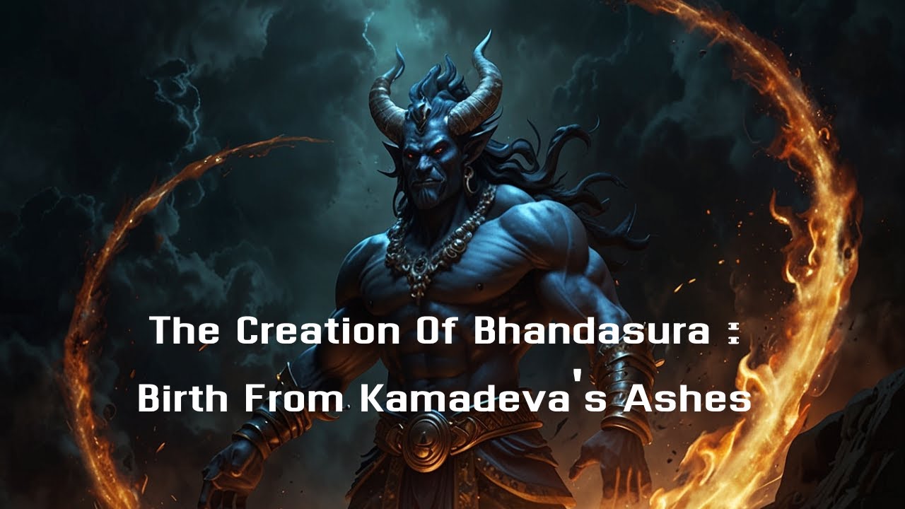 The Creation Of Bhandasura Birth From Kamadeva's Ashes #hindumythology ...