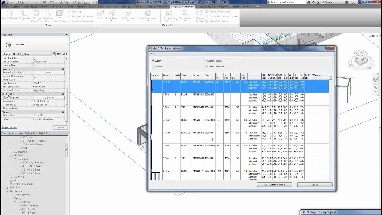MagiCAD 2015.4 for Revit - Better documentation of calculations - YouTube