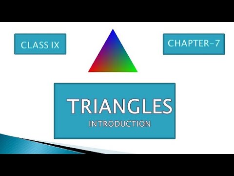 TRIANGLES INTRODUCTION,Class - 9th Ex - 7 Introduction (Triangles ...