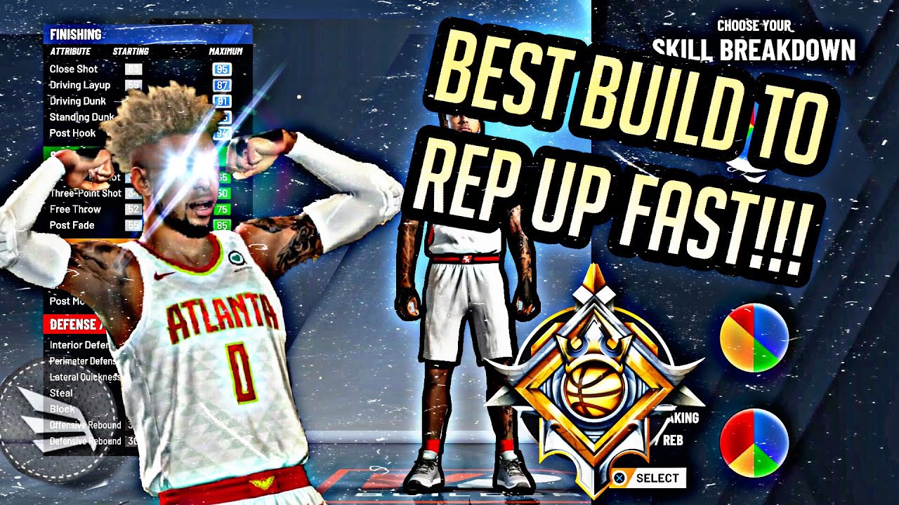 BEST BUILD TO REP UP FAST!! FASTEST WAY TO HIT LEGEND NBA2k20 - YouTube