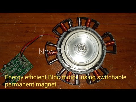 (V-37),Energy efficient bldc motor (using switchable magnets) - YouTube