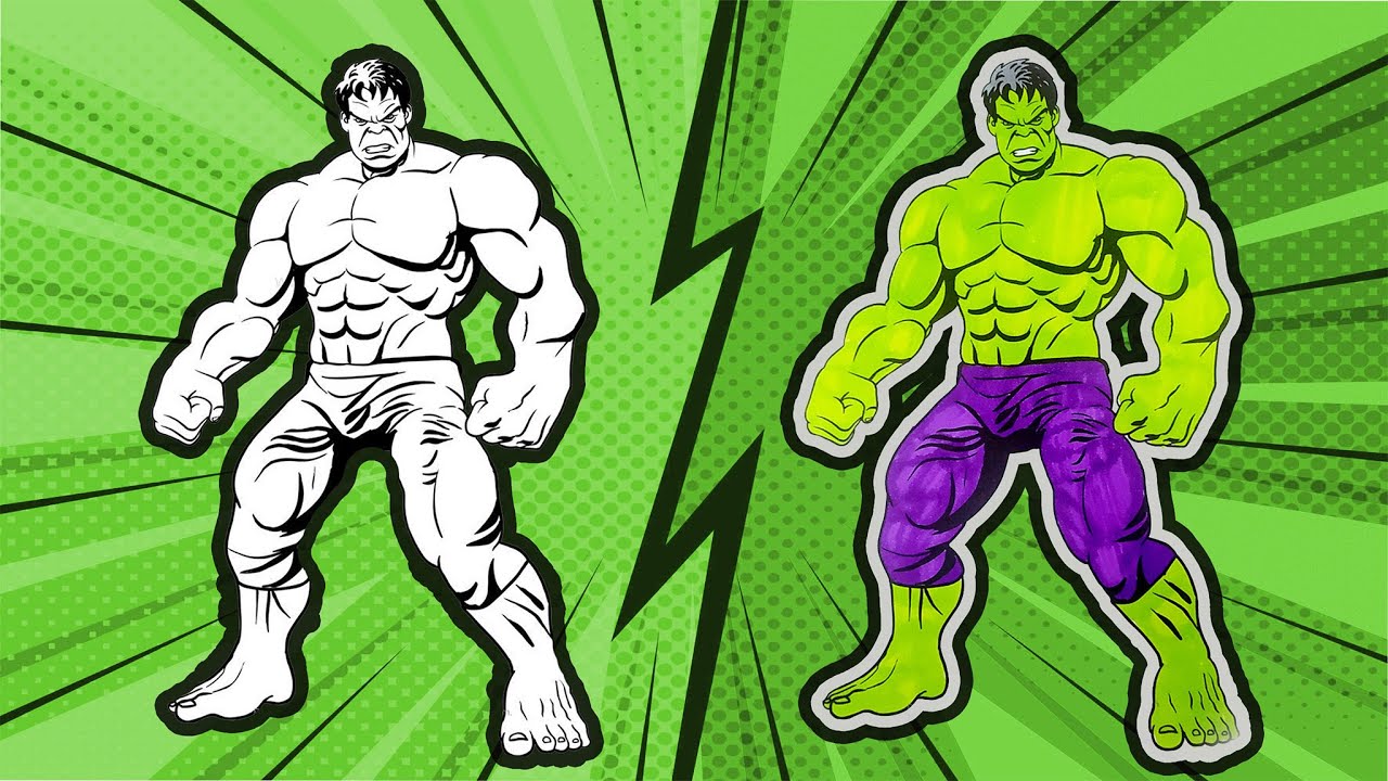 Hulk Coloring Page | Hulk Boyama | Süper Kahraman Boyama | DEAF KEV ...