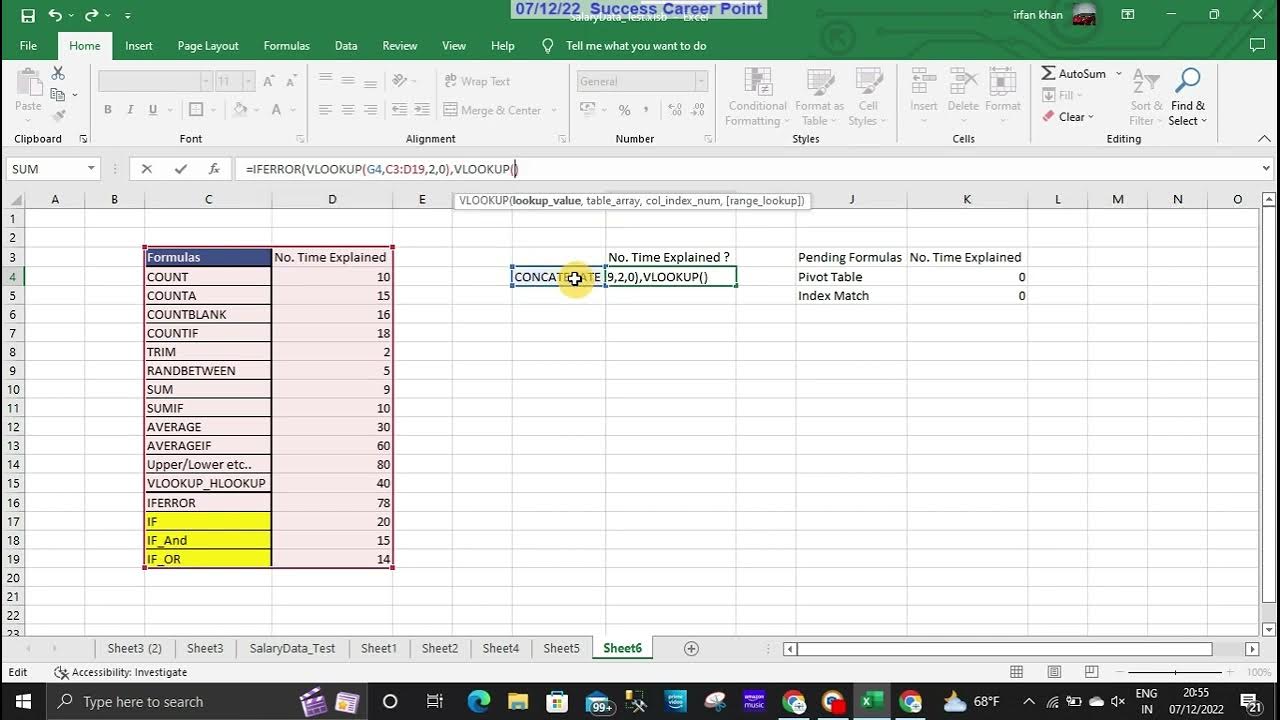 Basics of Excel | Part - 7 - YouTube